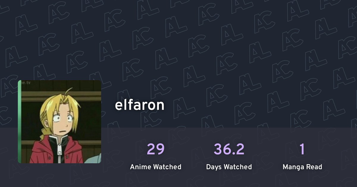 elfaron's profile · AniList