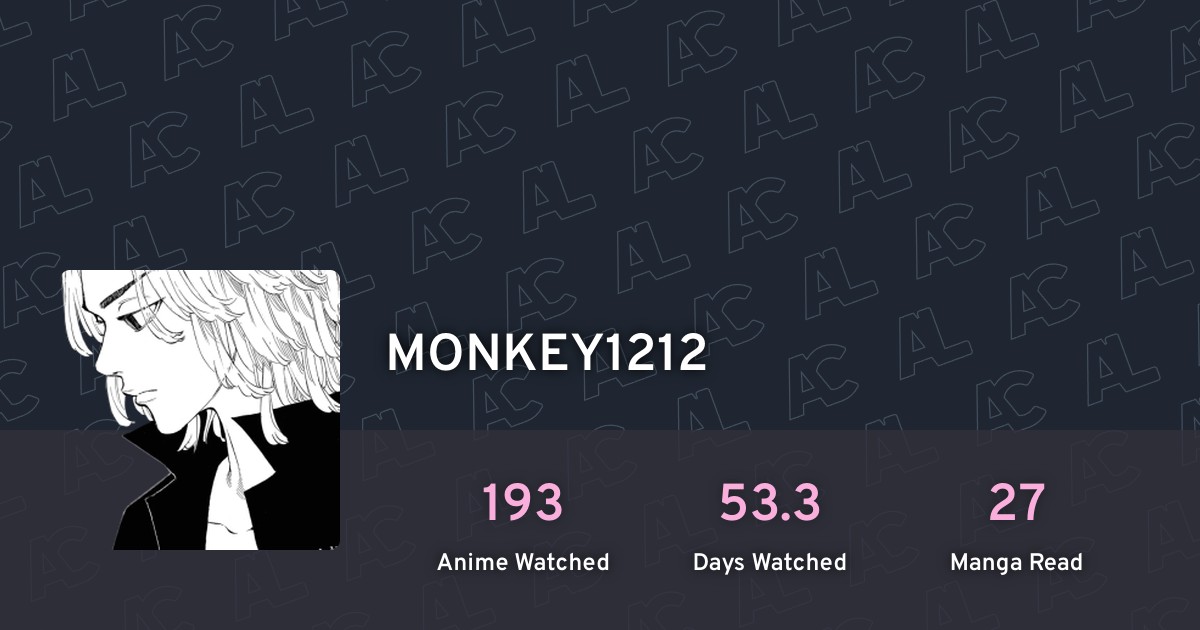MONKEY1212's profile · AniList