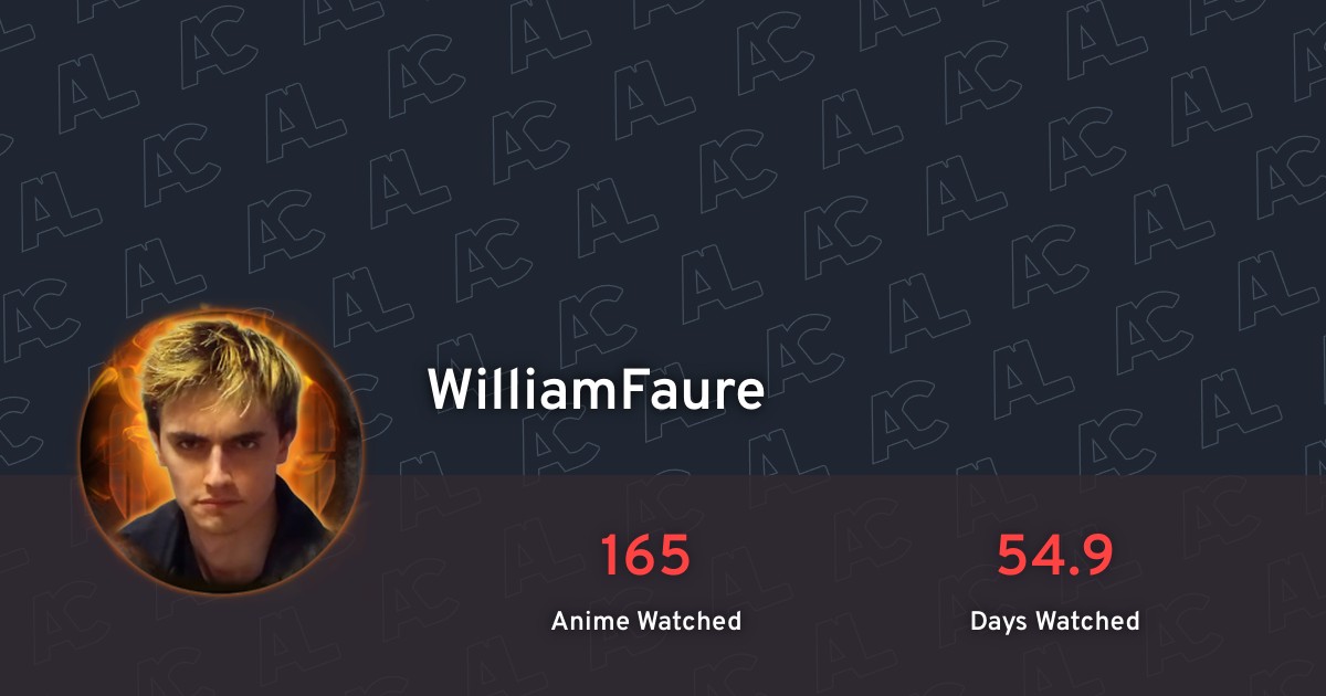 WilliamFaure's profile · AniList