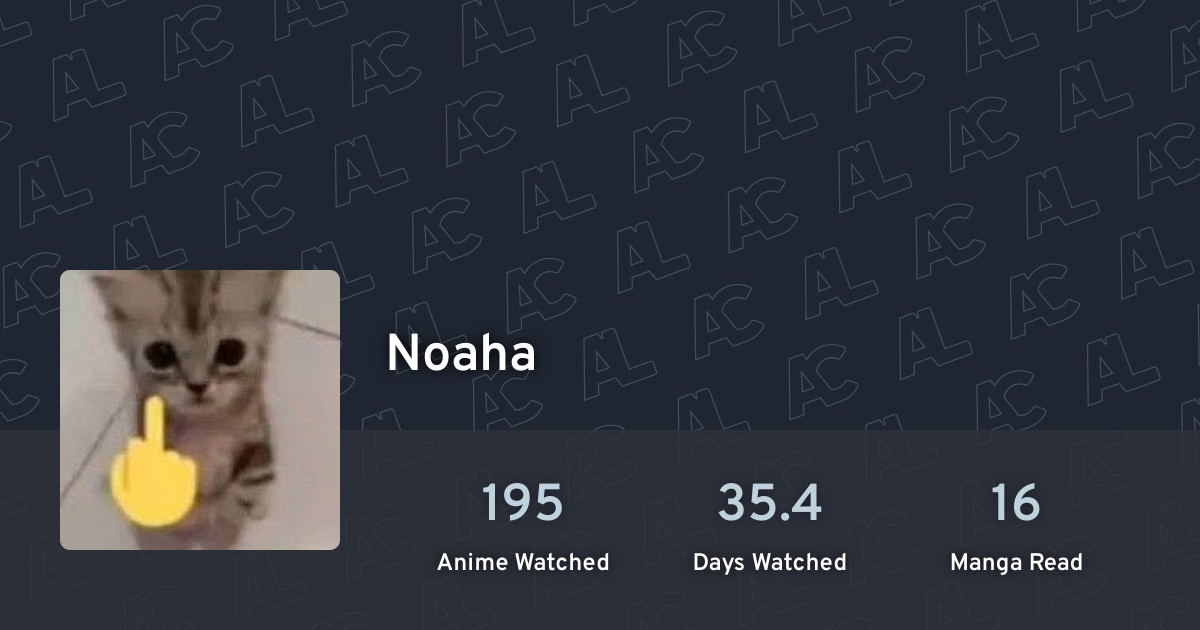 Noaha's profile · AniList