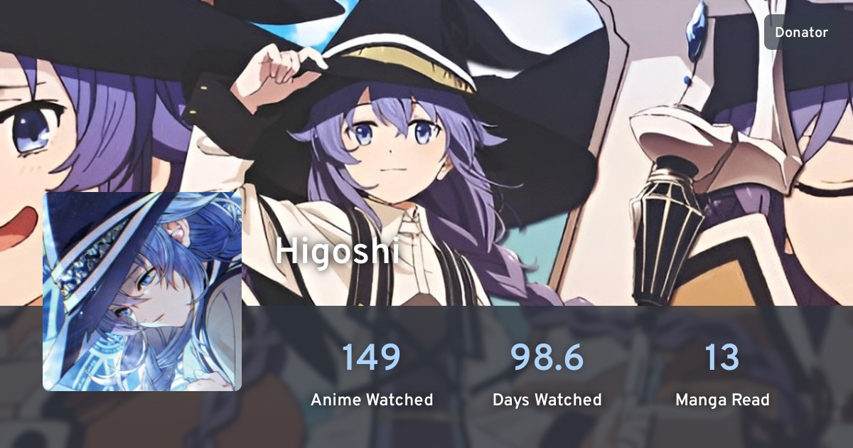 Higoshi's profile · AniList