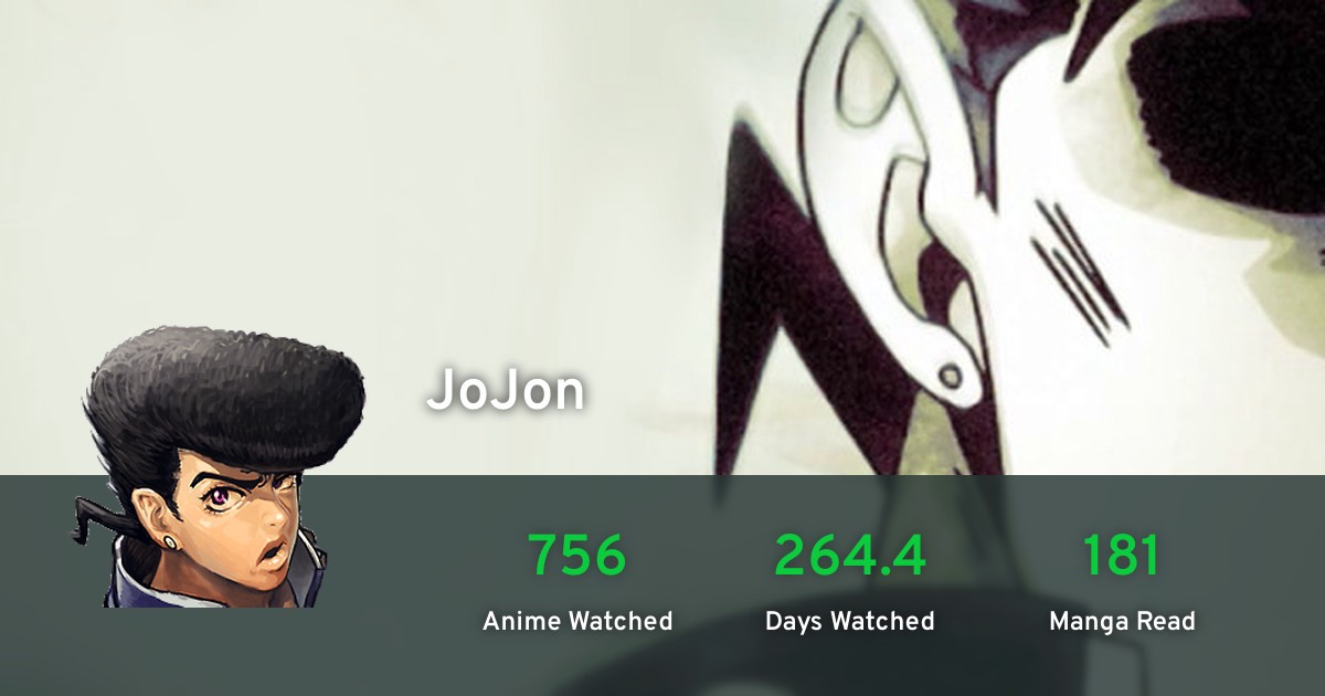 JoJon's profile · AniList