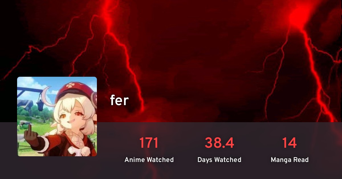 fer's anime list · AniList