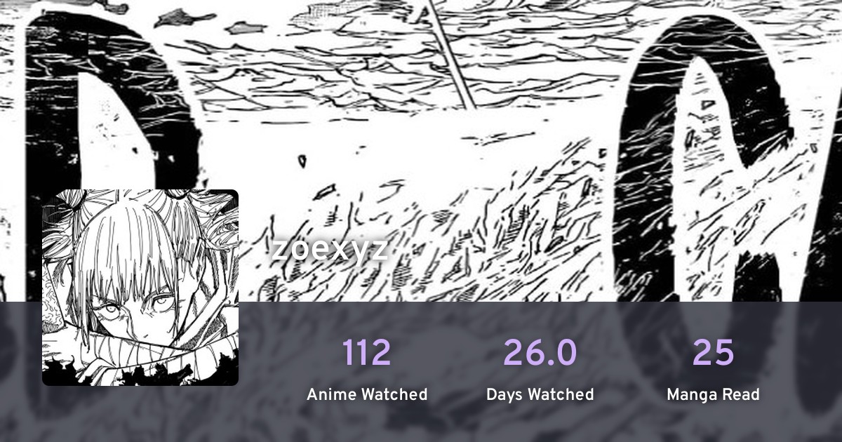 zoexyz's profile · AniList