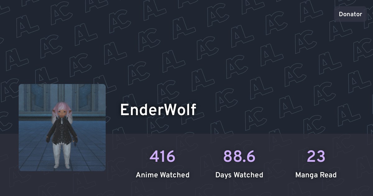 EnderWolf's profile · AniList