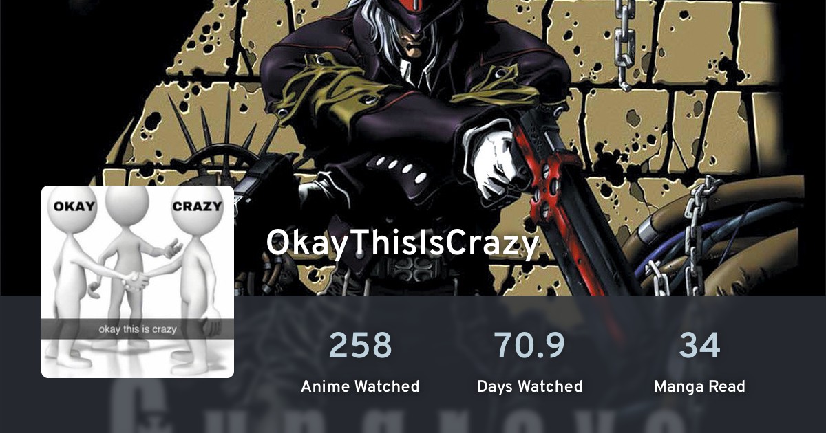 OkayThisIsCrazy's profile · AniList