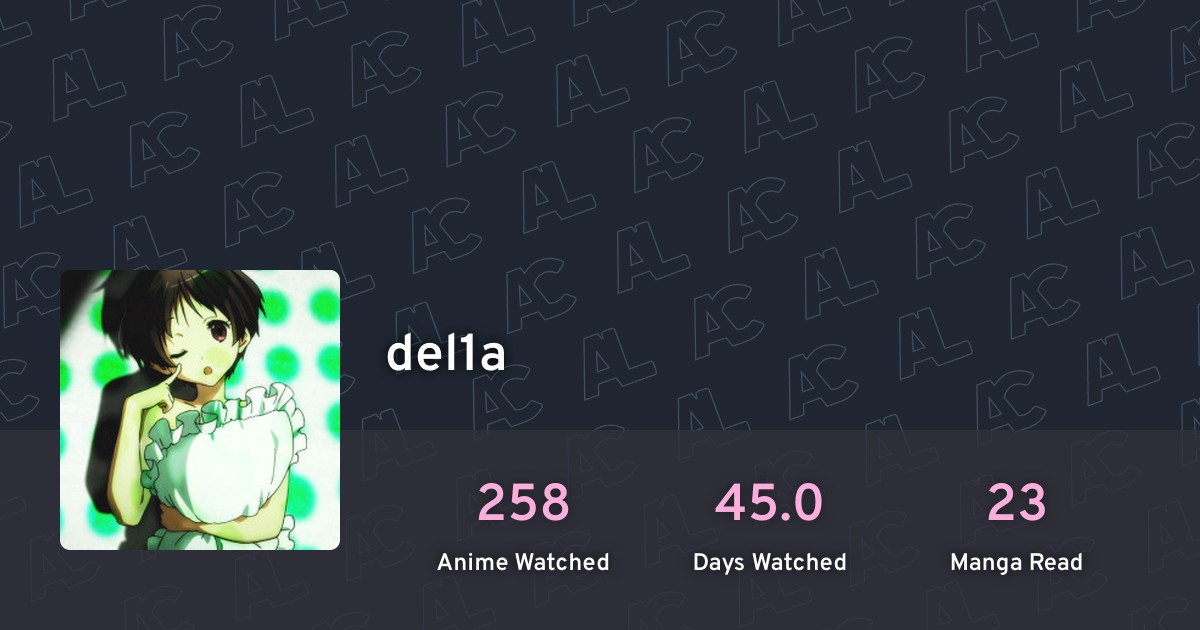 del1a's anime list · AniList