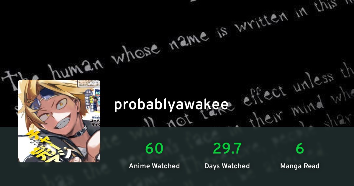 probablyawakee's manga list · AniList