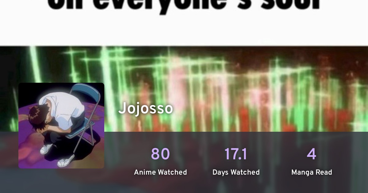 Jojosso's profile · AniList