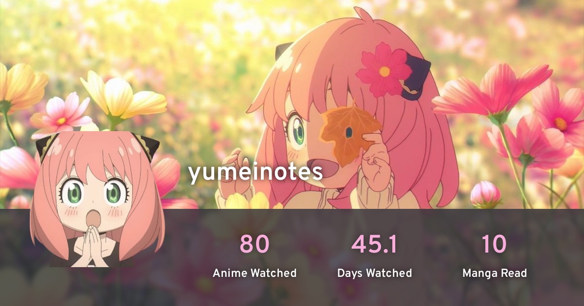 yumeinotes's manga list · AniList