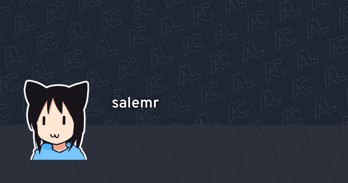 salemr's profile · AniList