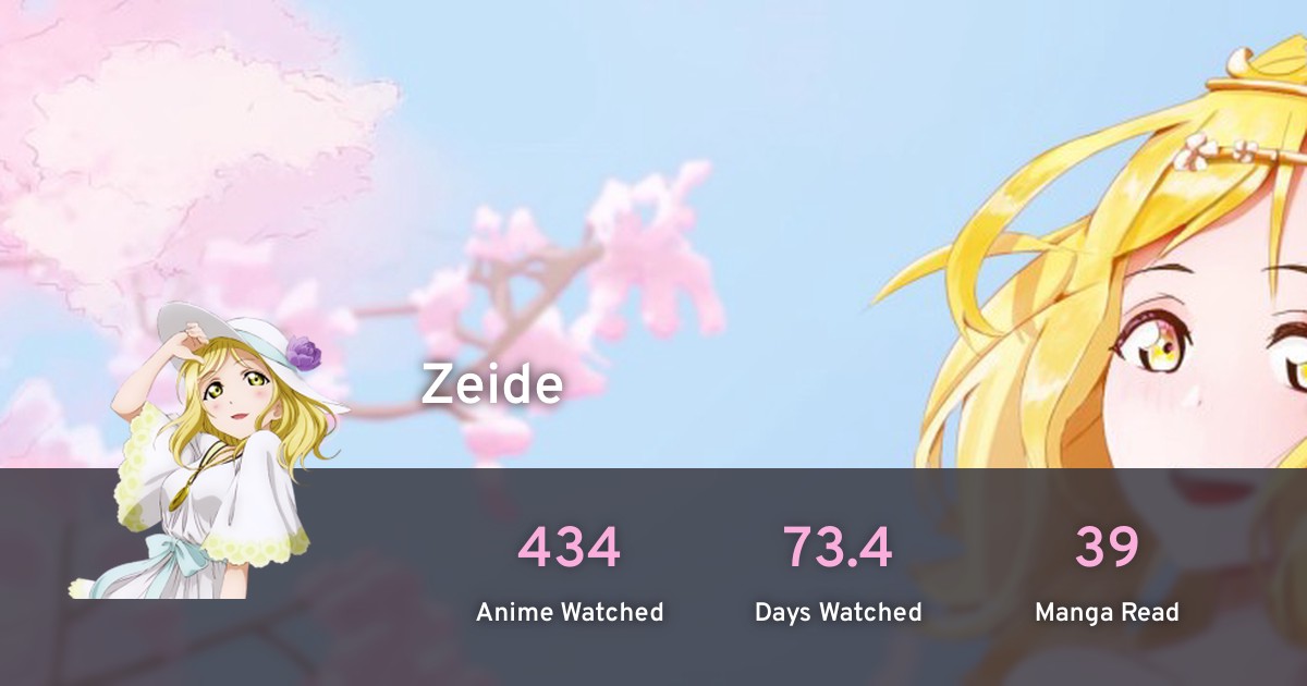 Zeide's anime list · AniList
