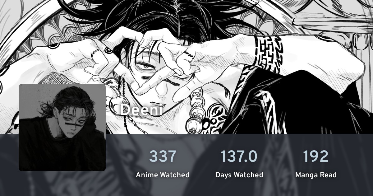 Deeni S Profile Anilist