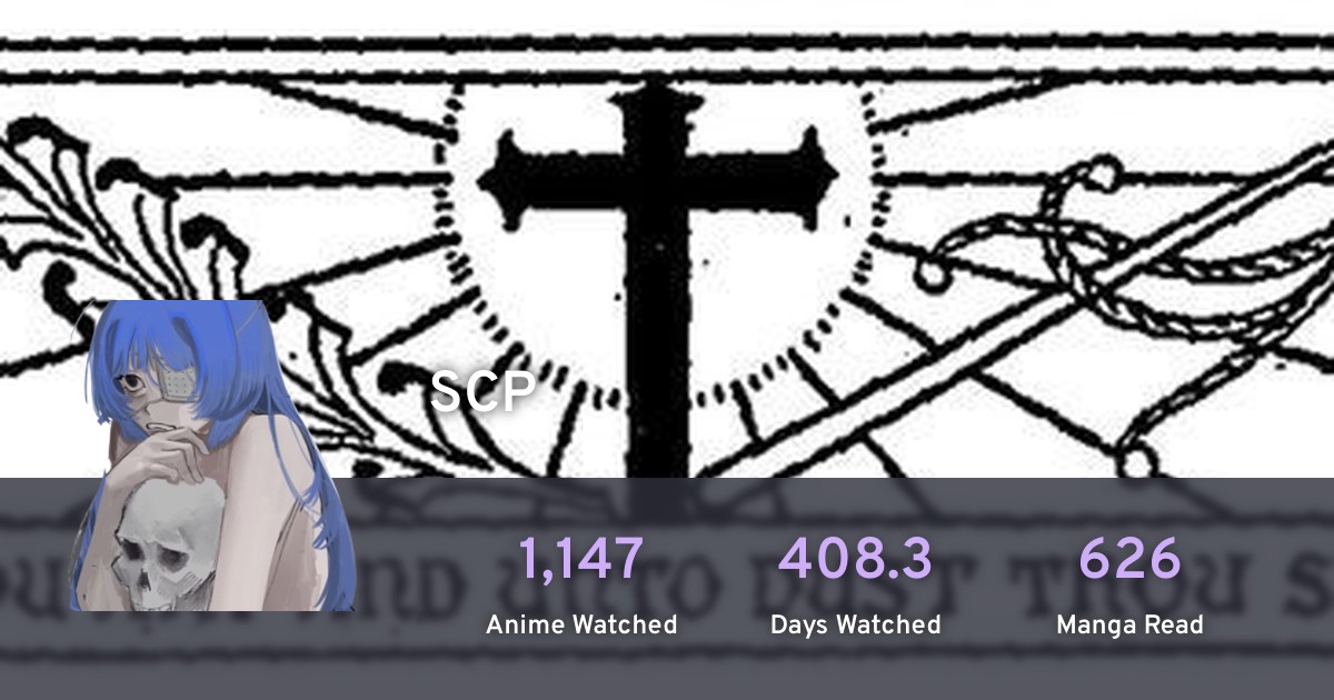 SCP's profile · AniList