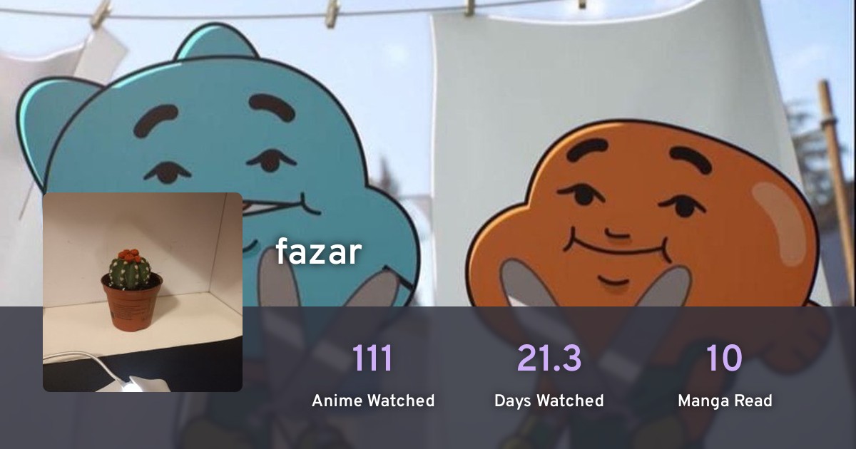 fazar's profile · AniList