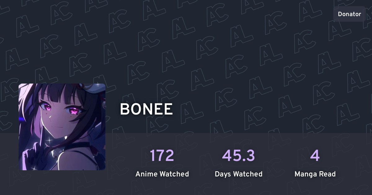 BONEE's profile · AniList