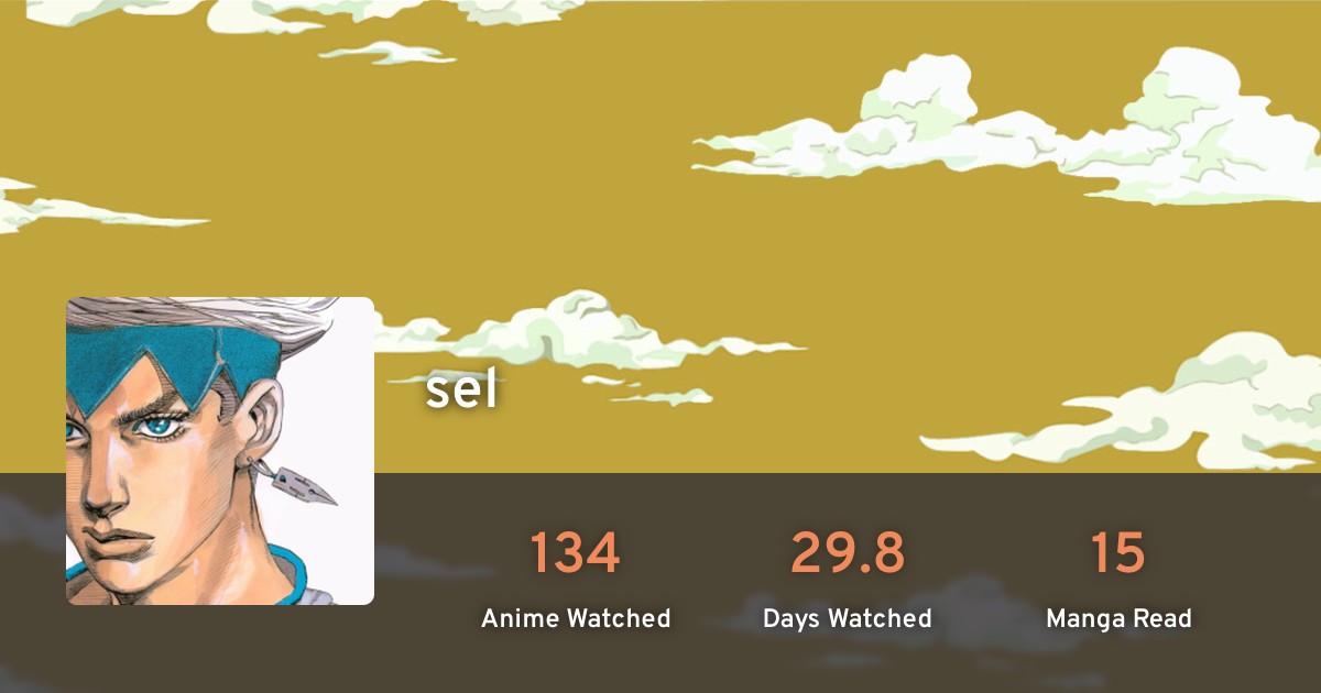 sel's anime list · AniList