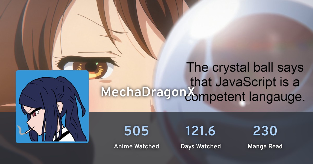 MechaDragonX's profile · AniList