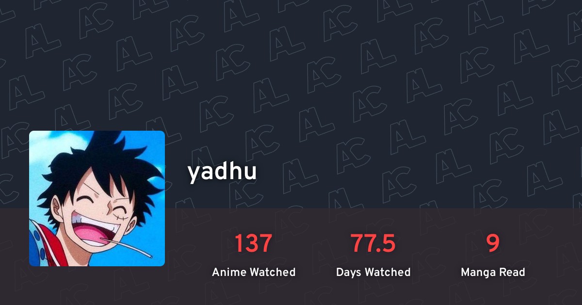 yadhu's profile · AniList
