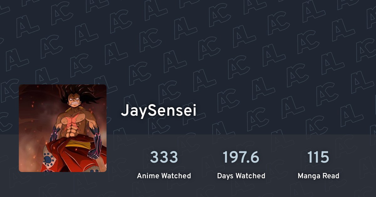 JaySensei's profile · AniList