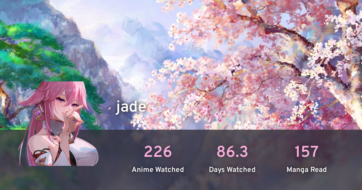 jade's profile · AniList