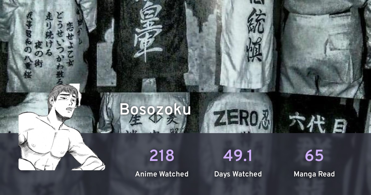 Bosozoku's profile · AniList