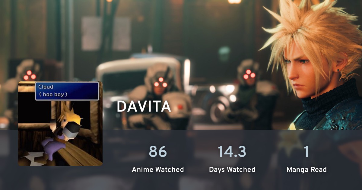 DAVITA's profile · AniList